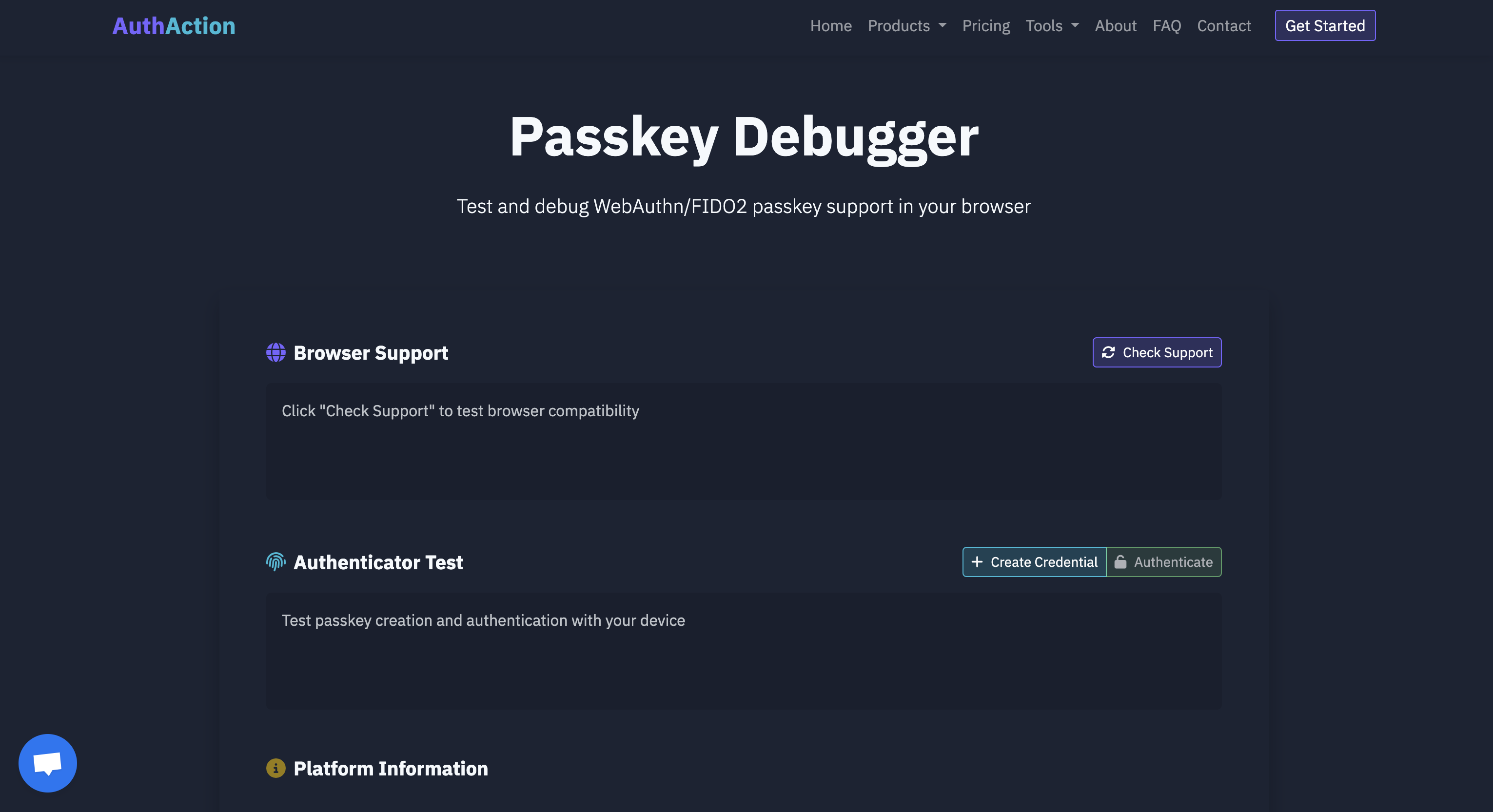 Passkey Debugger Tool